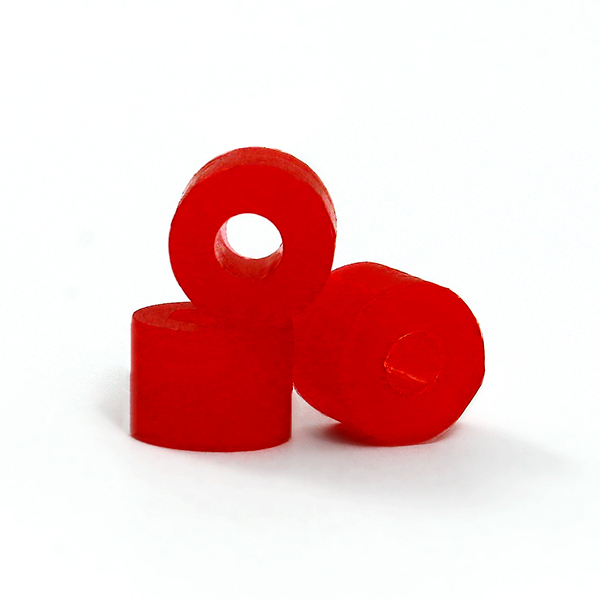 Slip-On Tube Stops for micro-flow peristaltic tubing.